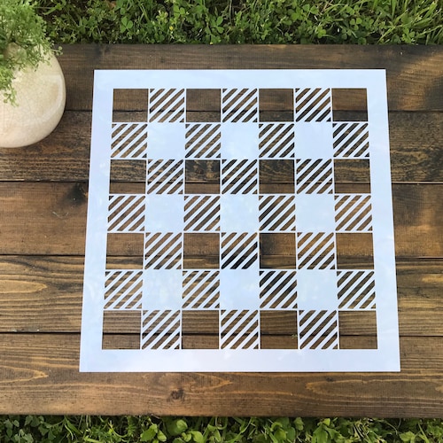 Buffalo Plaid Stencil Buffalo Plaid Pattern Buffalo Check - Etsy