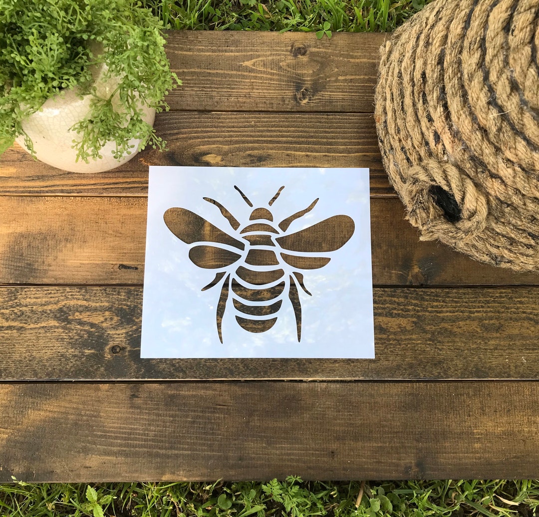 Reusable Bee Stencil, Bee Stencil, Springtime Stencil, Bumblebee ...