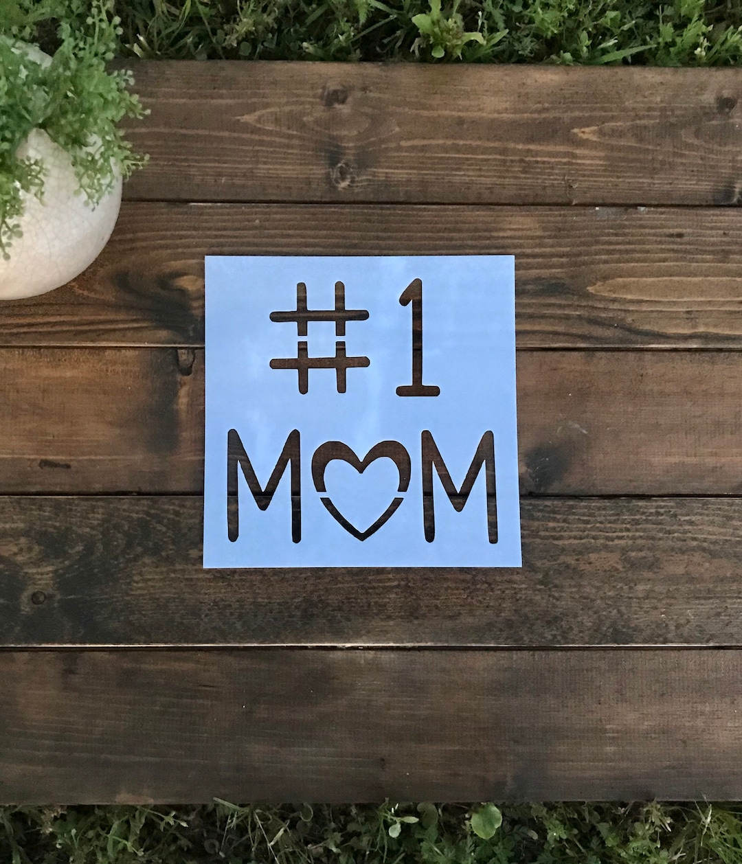 Stencil, #1 Mom Reusable Stencil, Mother’s Day Gift, DIY Mother’s Day ...