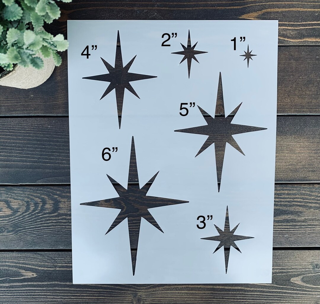 Reusable Bethlehem Star Stencil, Christmas Holiday Decor - Etsy