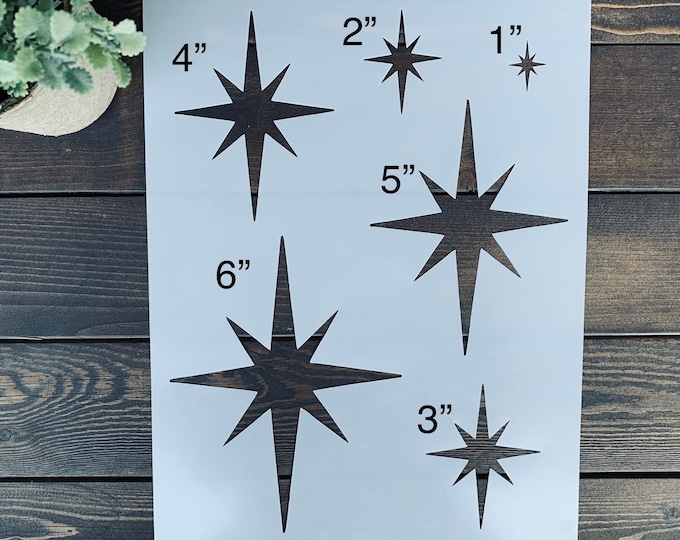 Stencil, Reusable Bethlehem Star Stencil, Stencil, Star Stencil ...