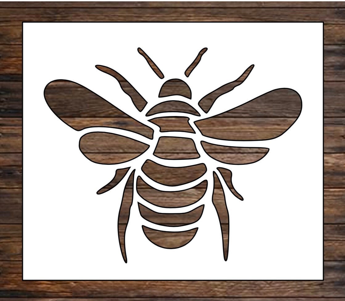 Reusable Bee Stencil Bee Stencil Springtime Stencil - Etsy