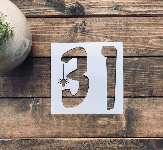 Stencil October 31st Stencil Halloween Stencil 31 Stencil - Etsy