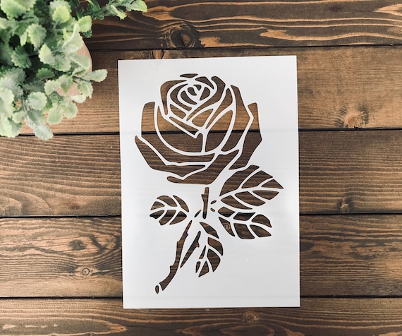 Reusable Rose Flower Stencil Flower Stencils for Painting - Etsy