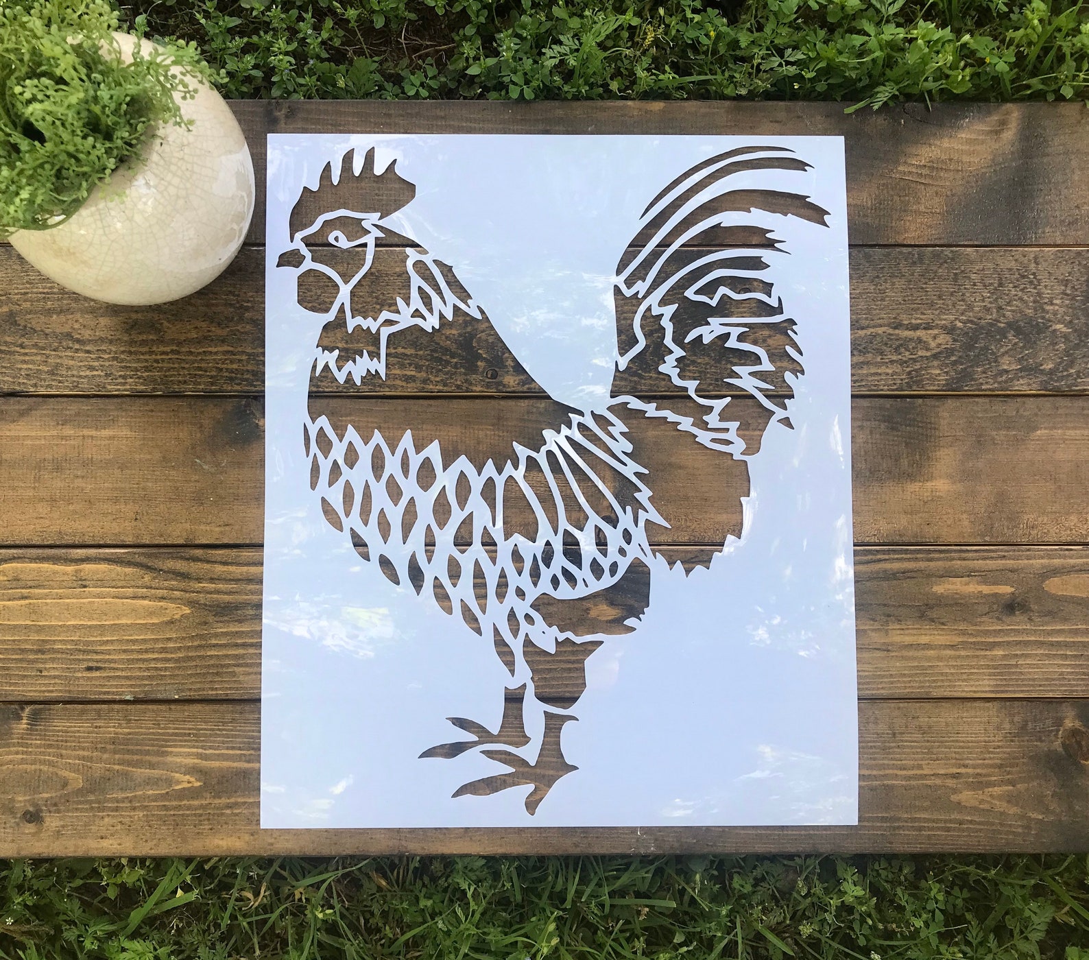Reusable Rooster Stencil Rooster Sign Rooster Decor DIY - Etsy