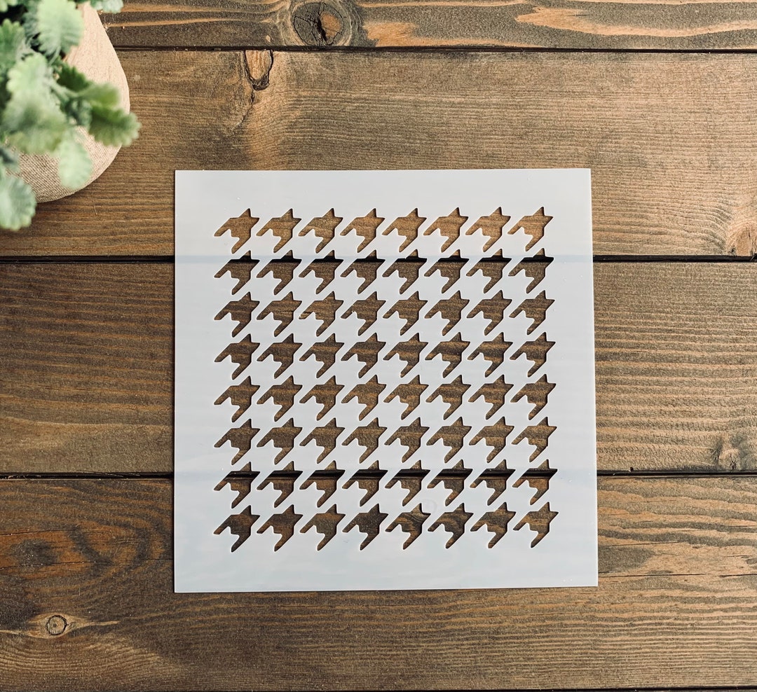 Stencil, Houndstooth Pattern Stencil, Houndstooth Stencil, Houndstooth ...
