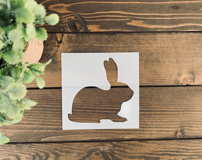 Stencil, Reusable Bunny Stencil, Easter Bunny Stencil, Rabbit Stencil ...