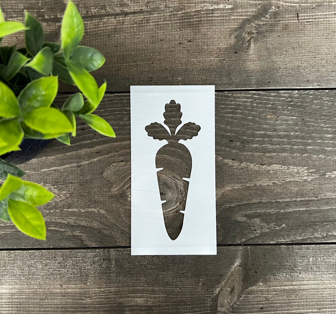 Stencil, Reusable Carrot Stencil, Giant Carrot Stencil, 24 Inch Carrot Stencil, Easter Stencils ...