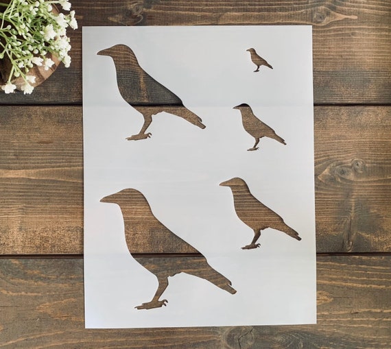 Primitive Crow Stencils