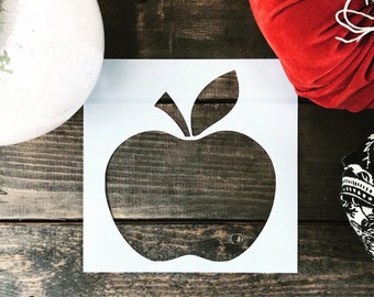 Apple Stencil Reusable Apple Stencil Art Stencil DIY - Etsy