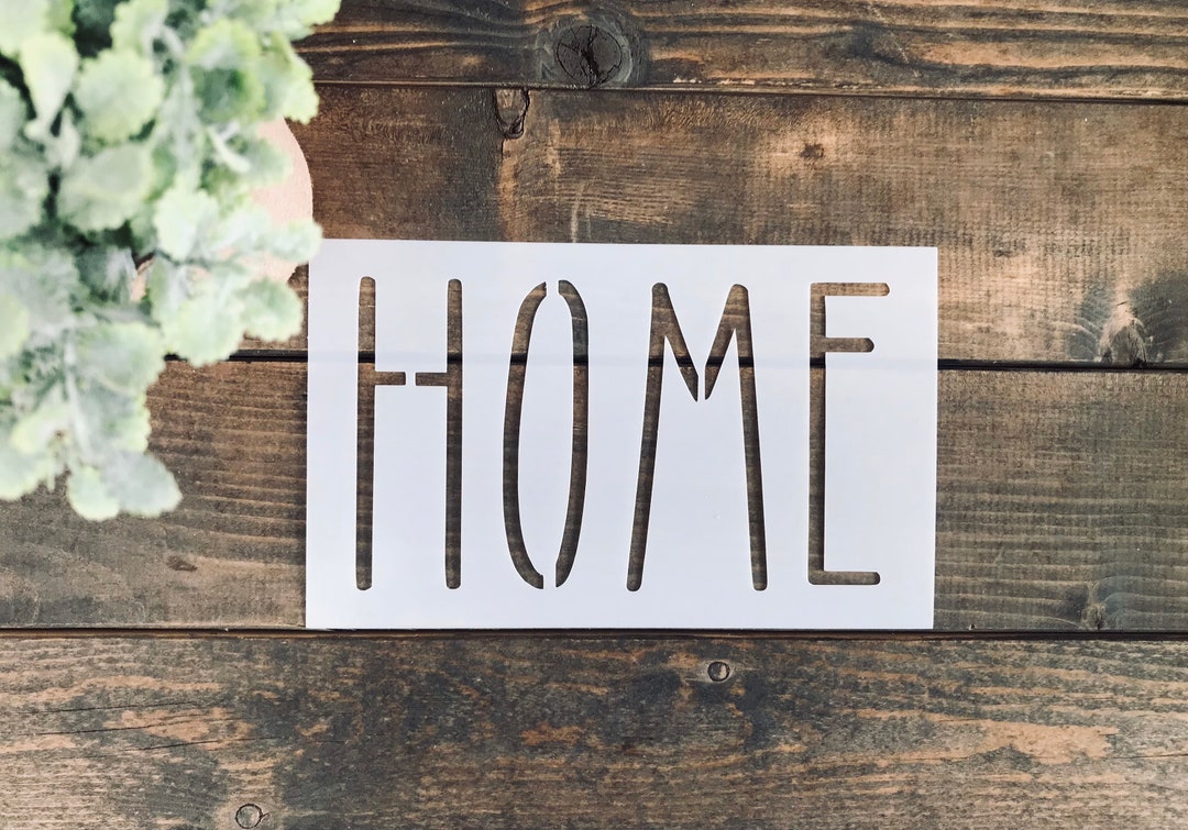 Stencil, Reusable Home Stencil, Home Word Stencil, Home Stencil for ...