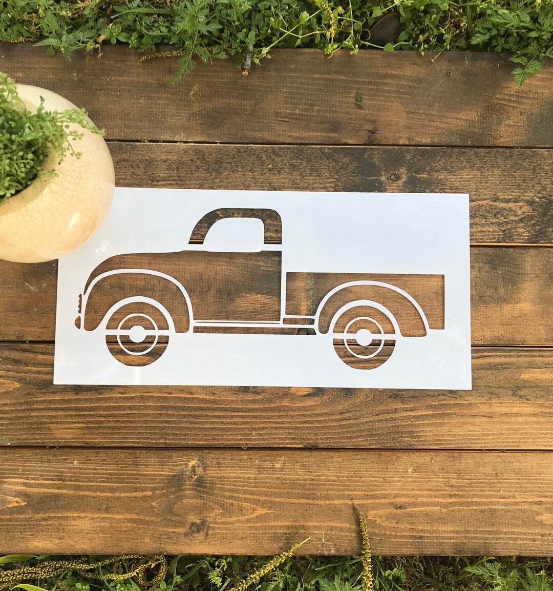 Reusable Vintage Truck Stencil, Farmhouse Decor - Etsy