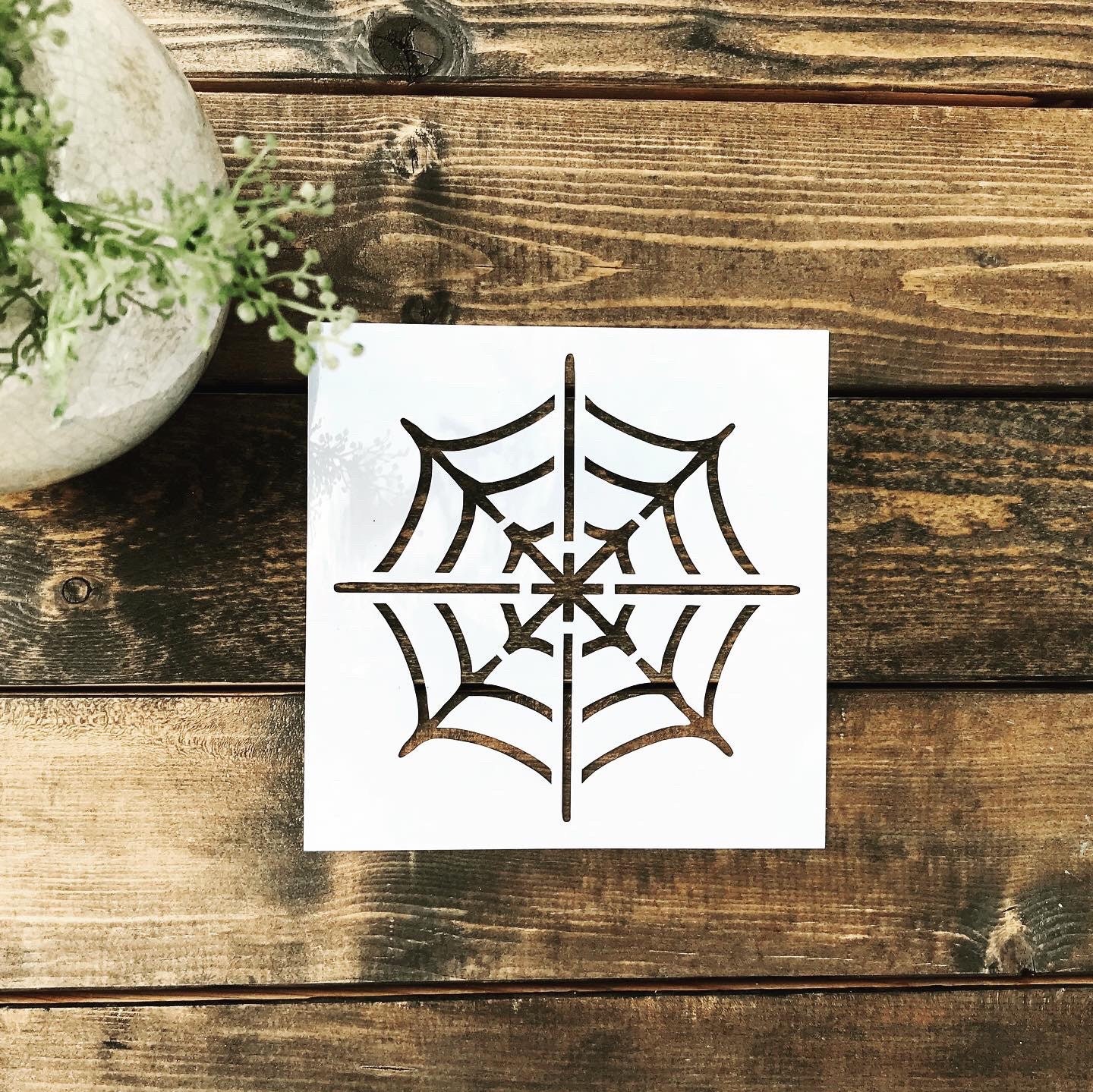 Stencil Spider Web Stencil Halloween Stencil Stencil Scary - Etsy