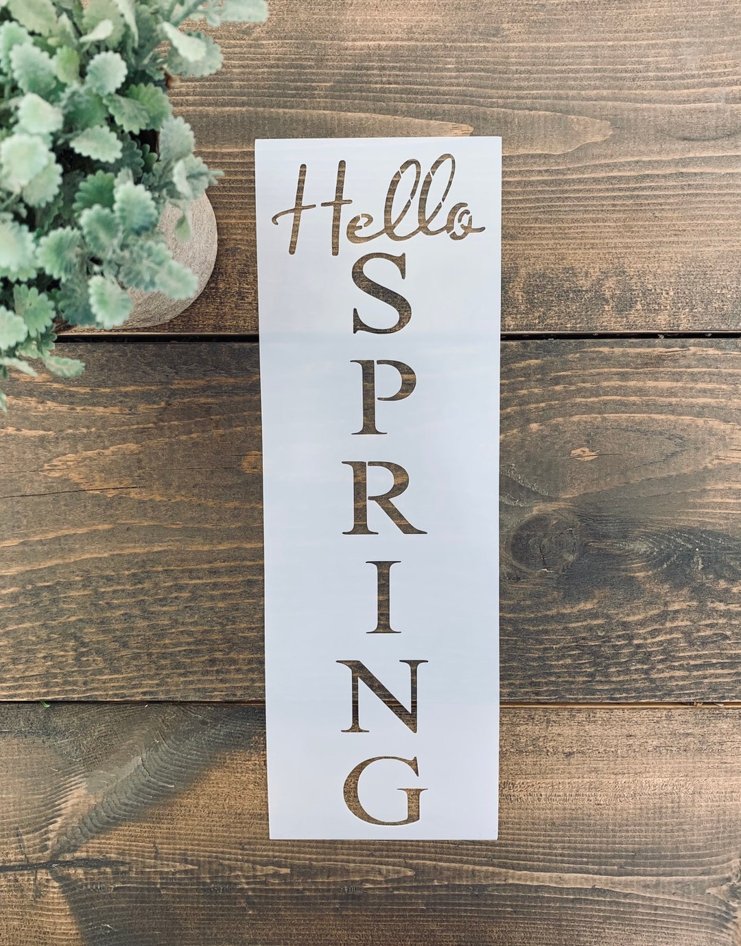 Stencil, Hello Spring Stencil, Spring Themed Stencil, Summertime ...