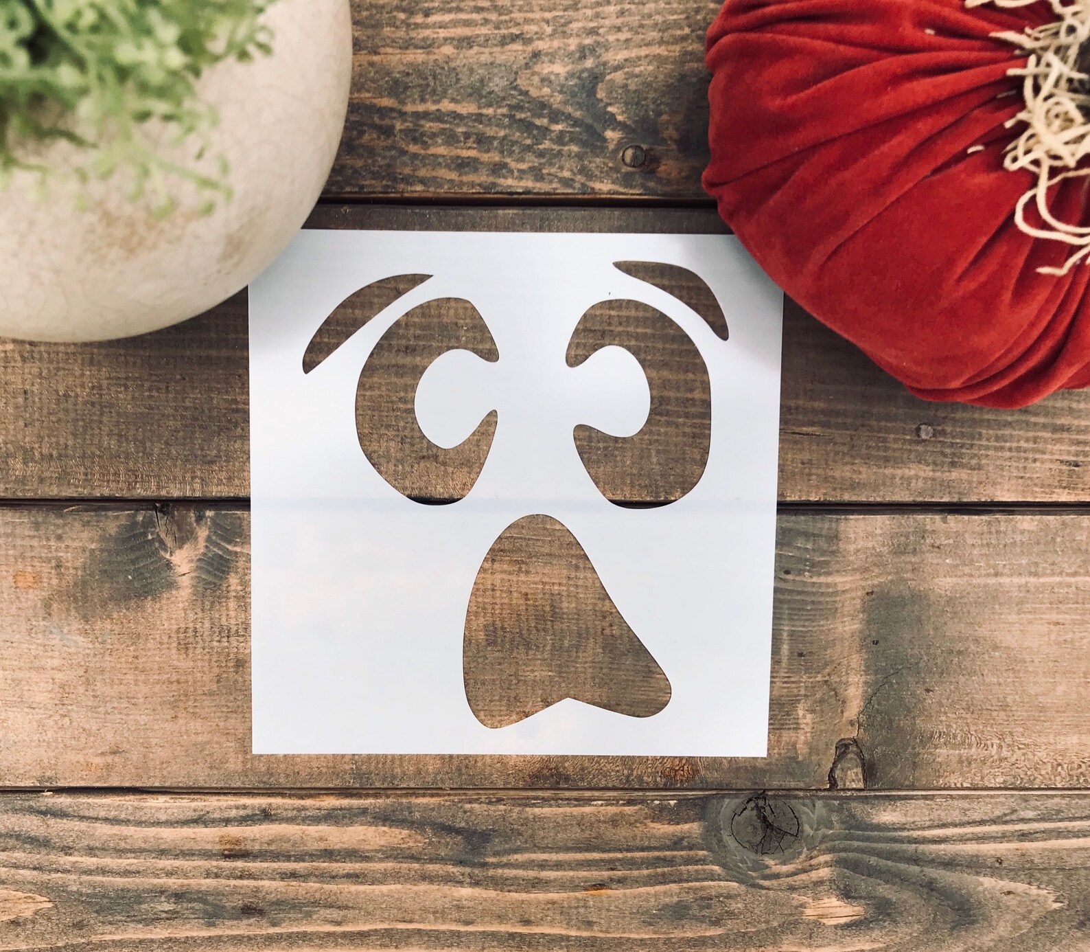 Ghost Face Stencil, Reusable Halloween Decor Stencil - Etsy