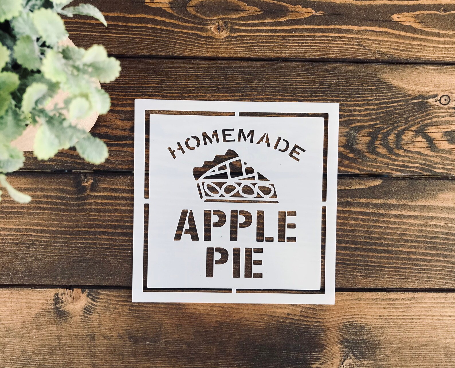 Stencil Apple Pie Stencil Pie Stencil Fall Stencil - Etsy
