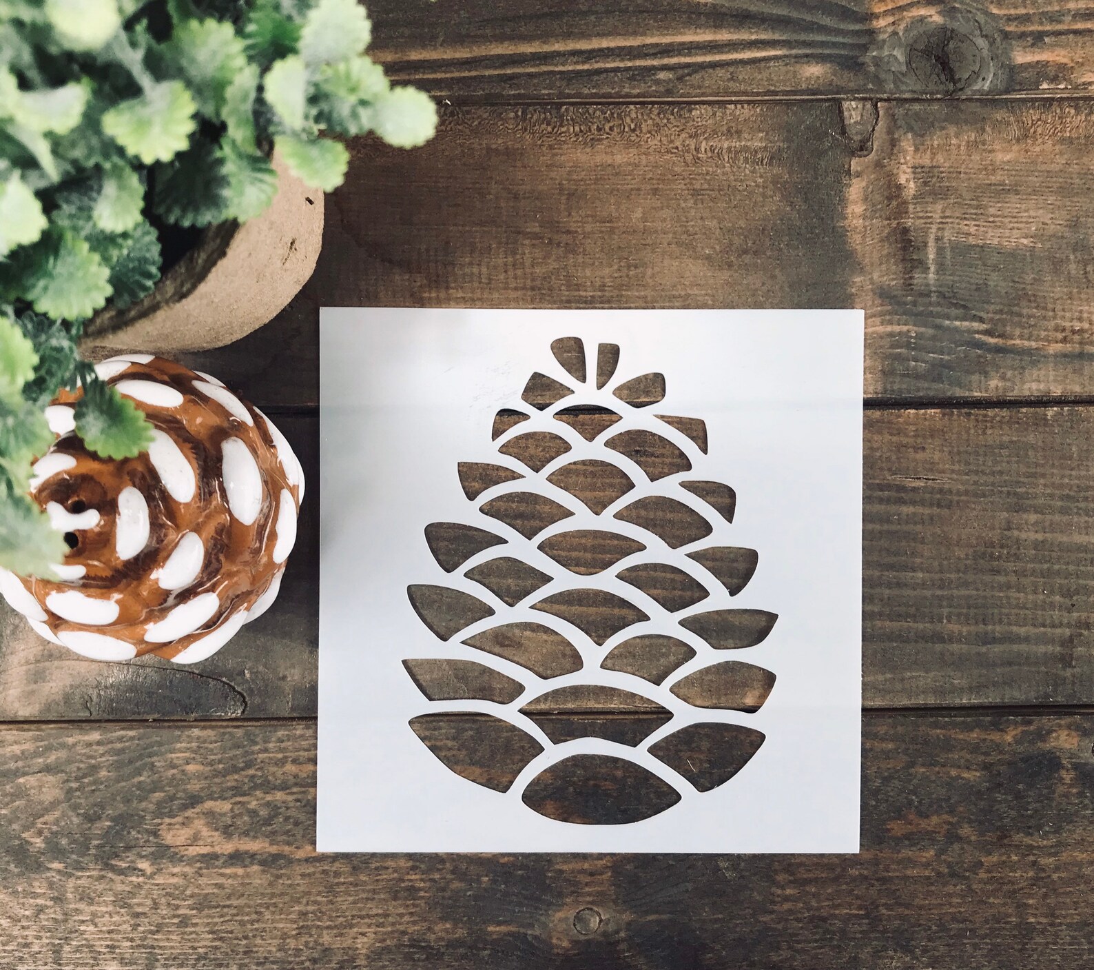 Stencil Reusable Pine Cone Stencil Pine Tree Stencil - Etsy