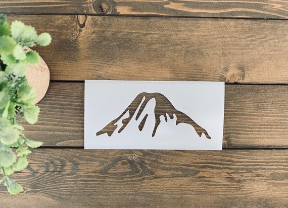 Stencil Reusable Mountain Stencil Mountain Range Stencil | Etsy