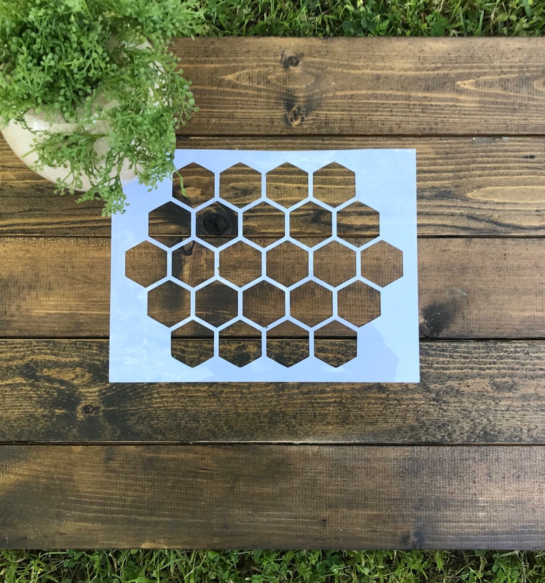 Reusable Honeycomb Stencilhoneycomb Pattern Stencilhoney Bee - Etsy
