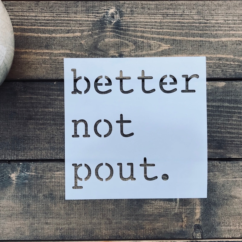 Better Not Pout Sign - Etsy