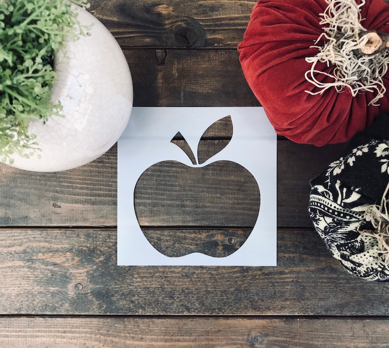 Reusable Apple Stencil Bundle Apple Orchard Stencil Apple - Etsy