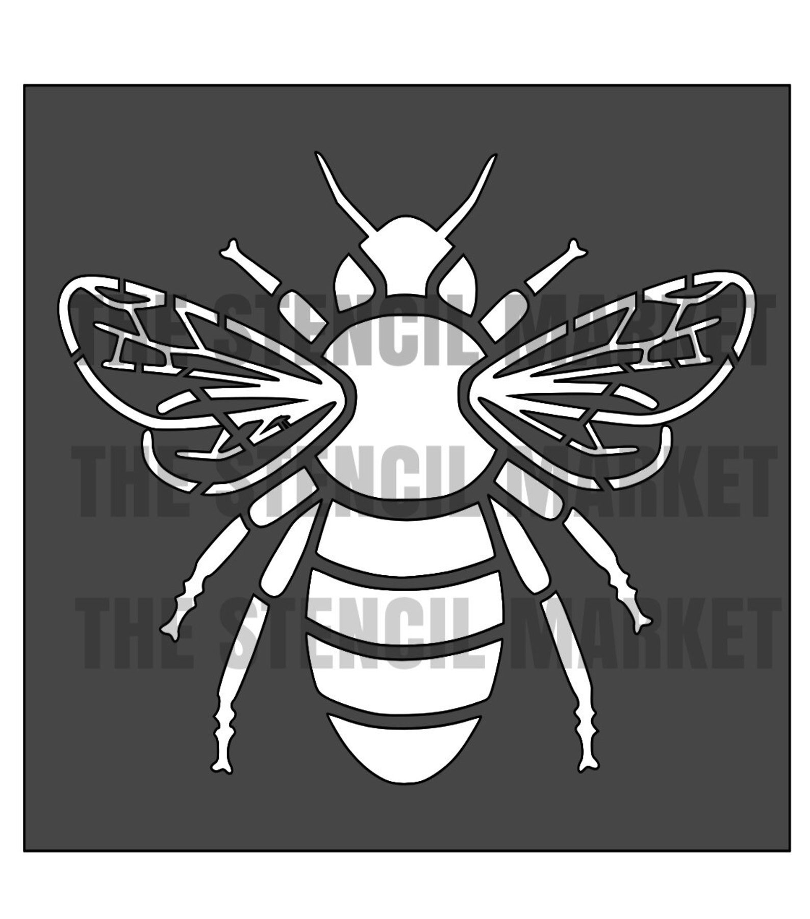 Reusable Bee Stencil Bee Stencil Springtime Stencil - Etsy