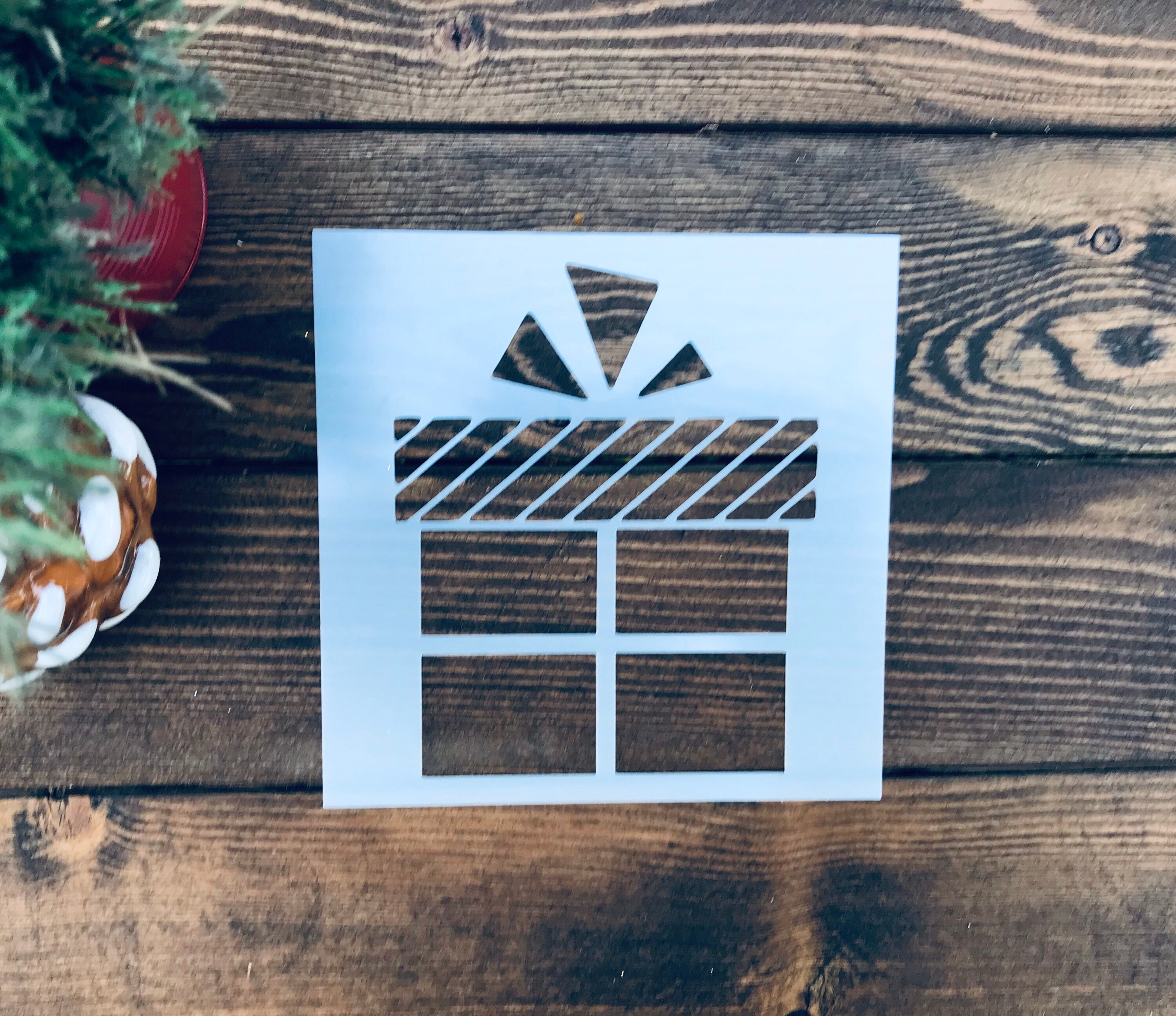Stencil Reusable Gift Box Stencil Bundle Christmas Present - Etsy