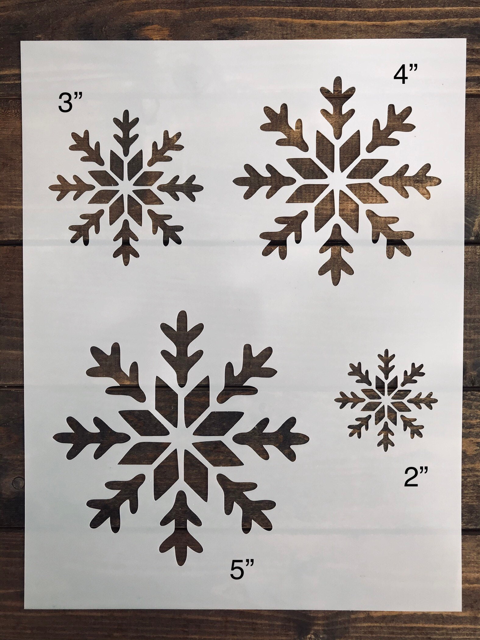 Stencil Reusable Snowflake Stencil Snowflake Stencil Winter - Etsy