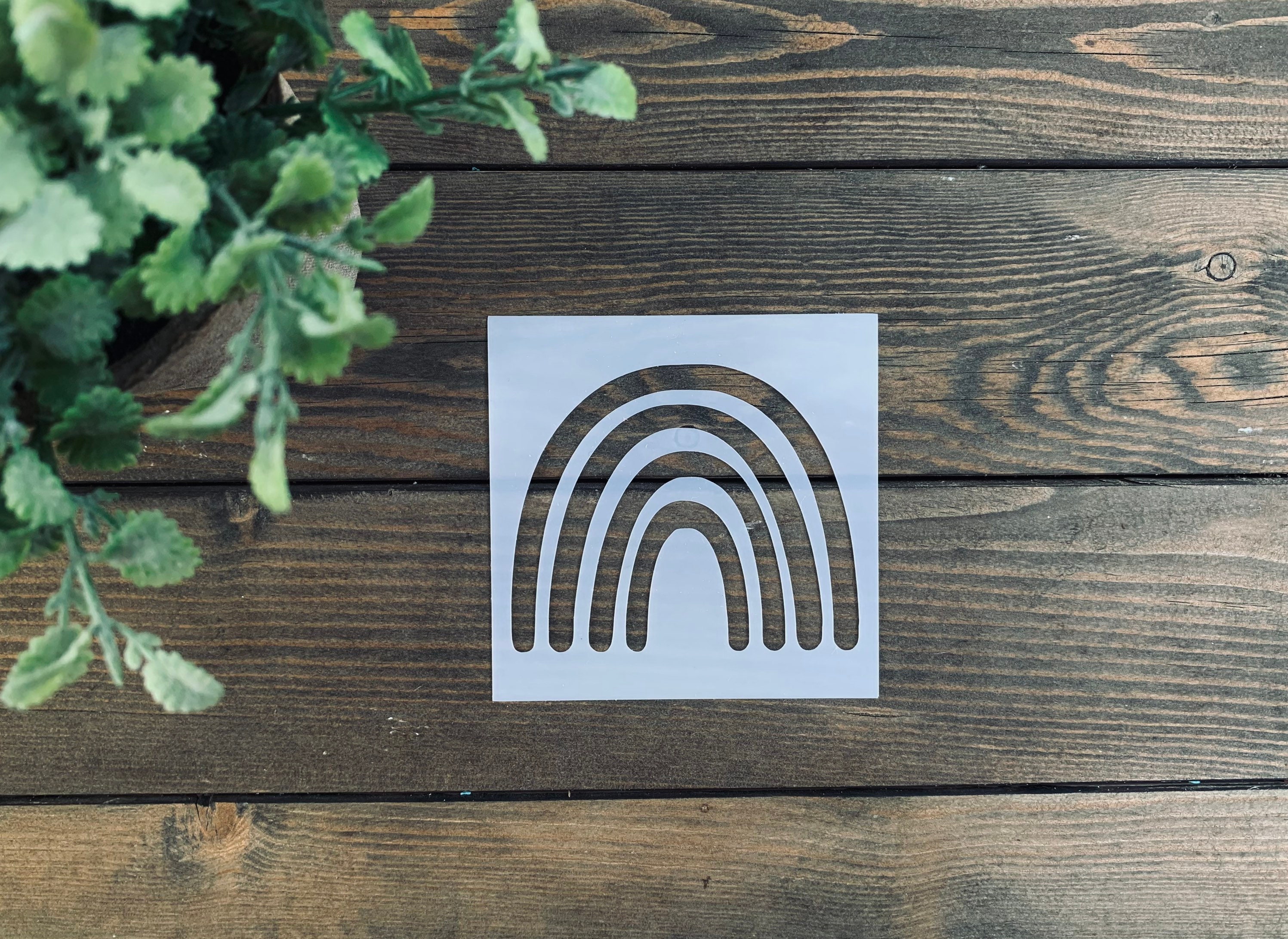 Stencil Reusable Rainbow Stencil Hand Drawn Stencil Boho - Etsy