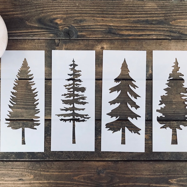 Tree Stencil - Etsy