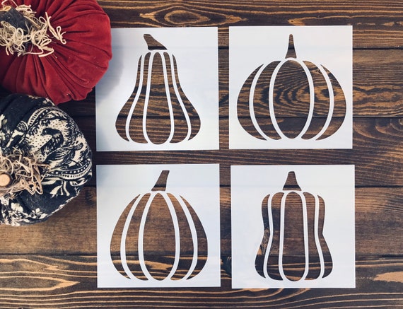 Stencil Reusable Gourd Stencil Bundle Gourd Stencil Pumpkin | Etsy