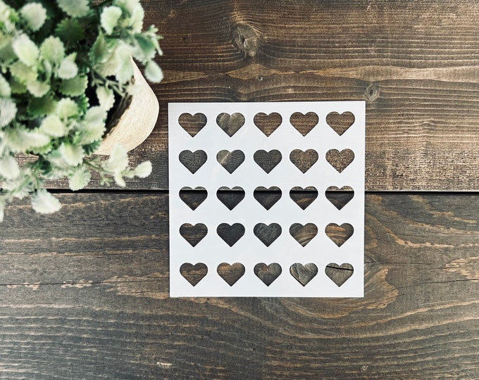 Stencil, Reusable Heart Stencil, Valentines Stencil, Love Stencil ...