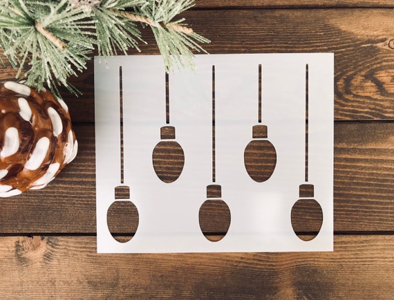 Stencil Reusable Christmas Light Stencil Light Stencil | Etsy