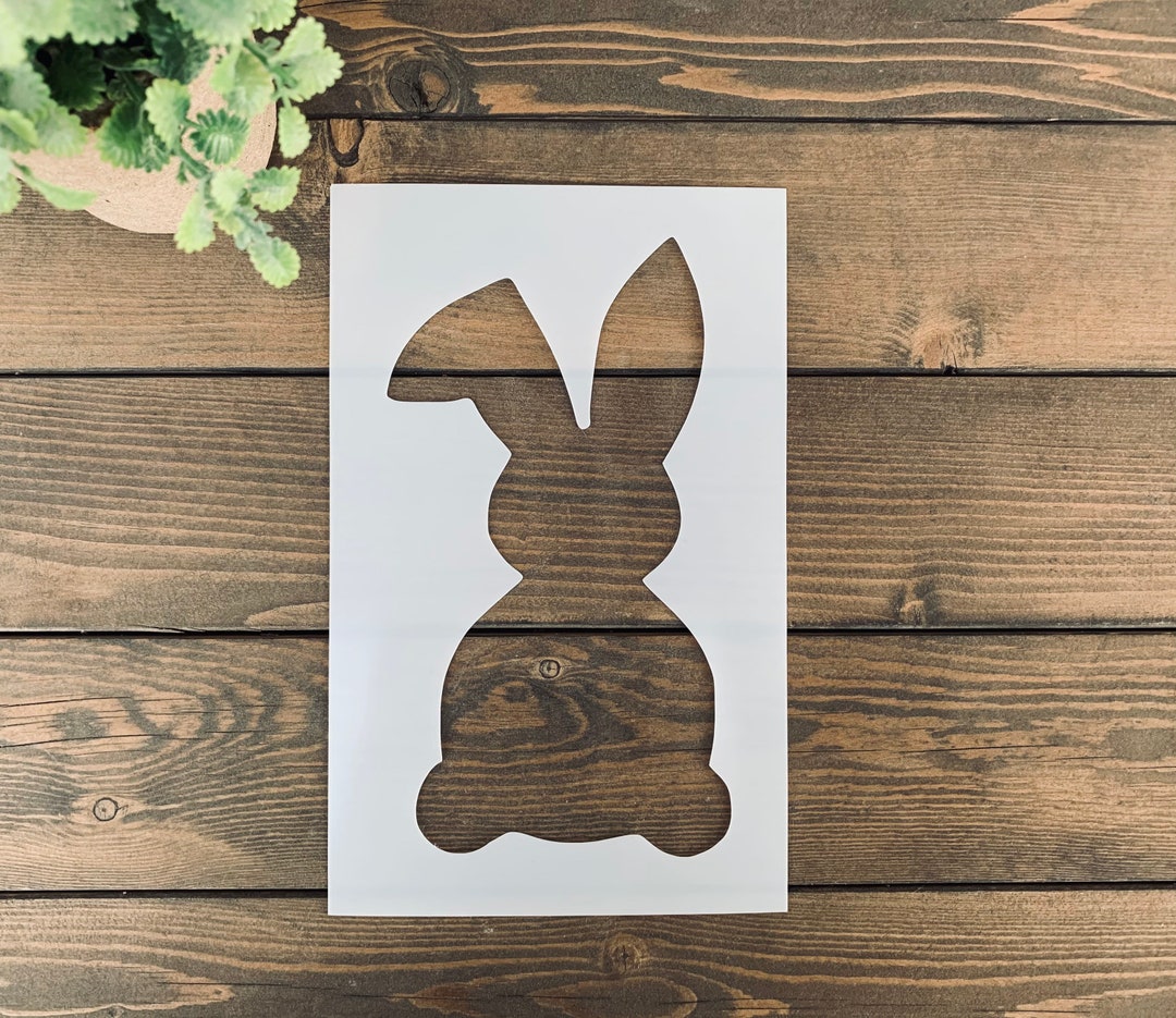 Stencil, Reusable Bunny Stencil, Easter Bunny Stencil, Rabbit Stencil ...