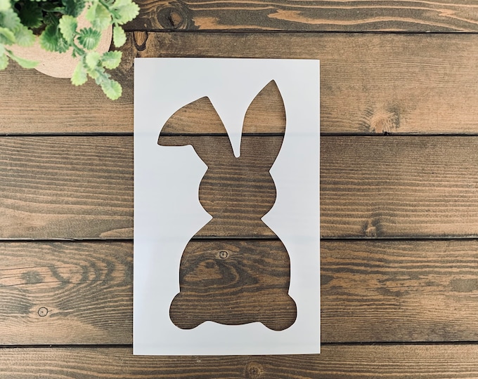 Stencil, Reusable Bunny Stencil, Easter Bunny Stencil, Rabbit Stencil ...
