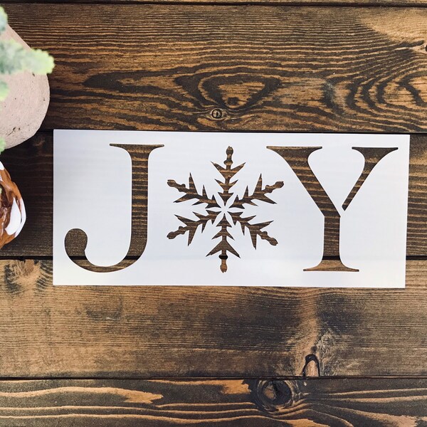 Snowflake Stencil With Letters - Etsy