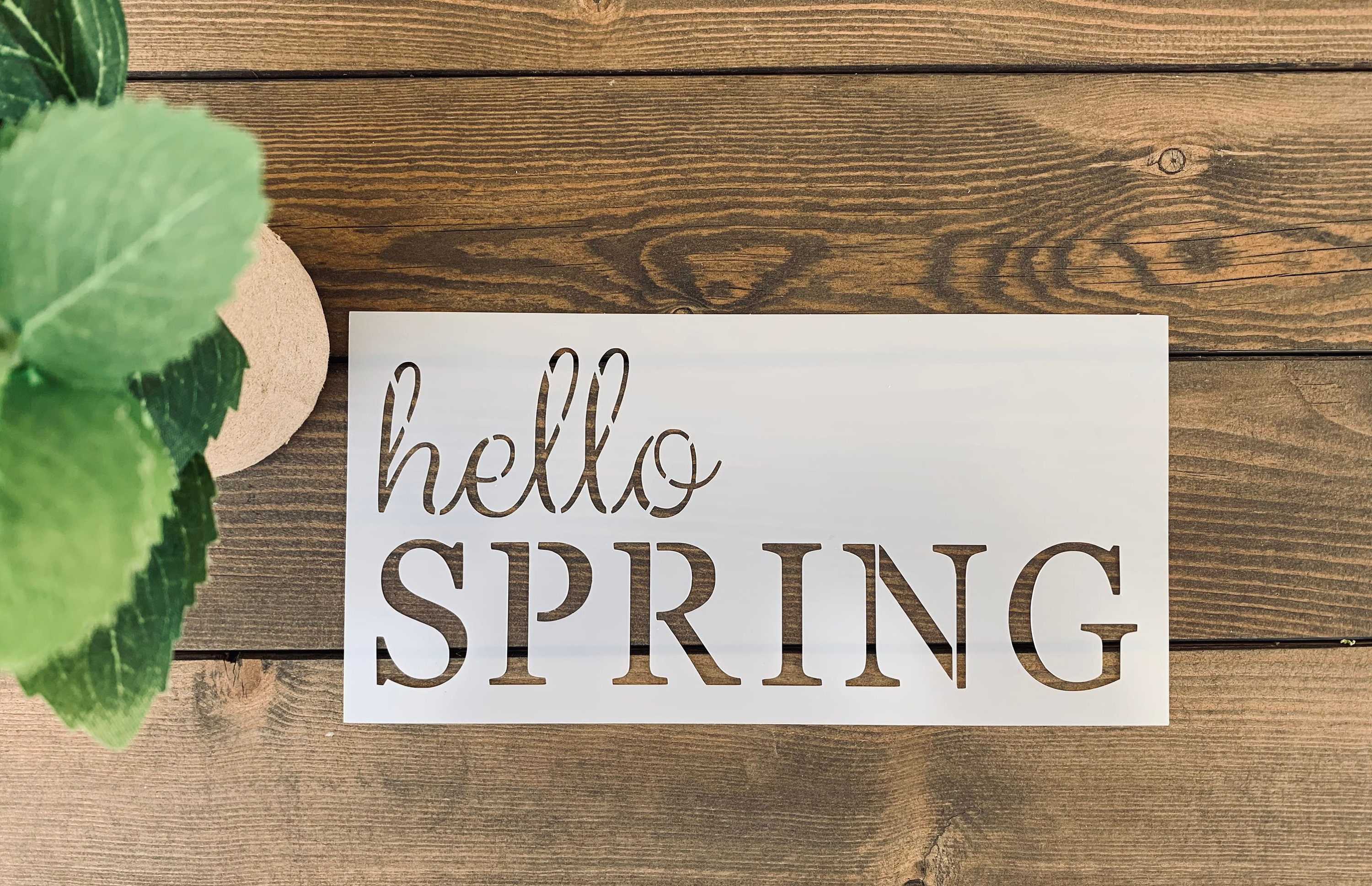 Stencil Reusable Hello Spring Stencil Spring Stencil Spring | Etsy
