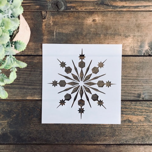 Stencil Reusable Snowflake Stencil Snow Stencil Christmas - Etsy