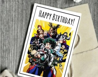 My Hero Academia Birthday Supplies - Etsy