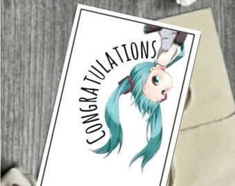 Anime Graduation Card | Etsy