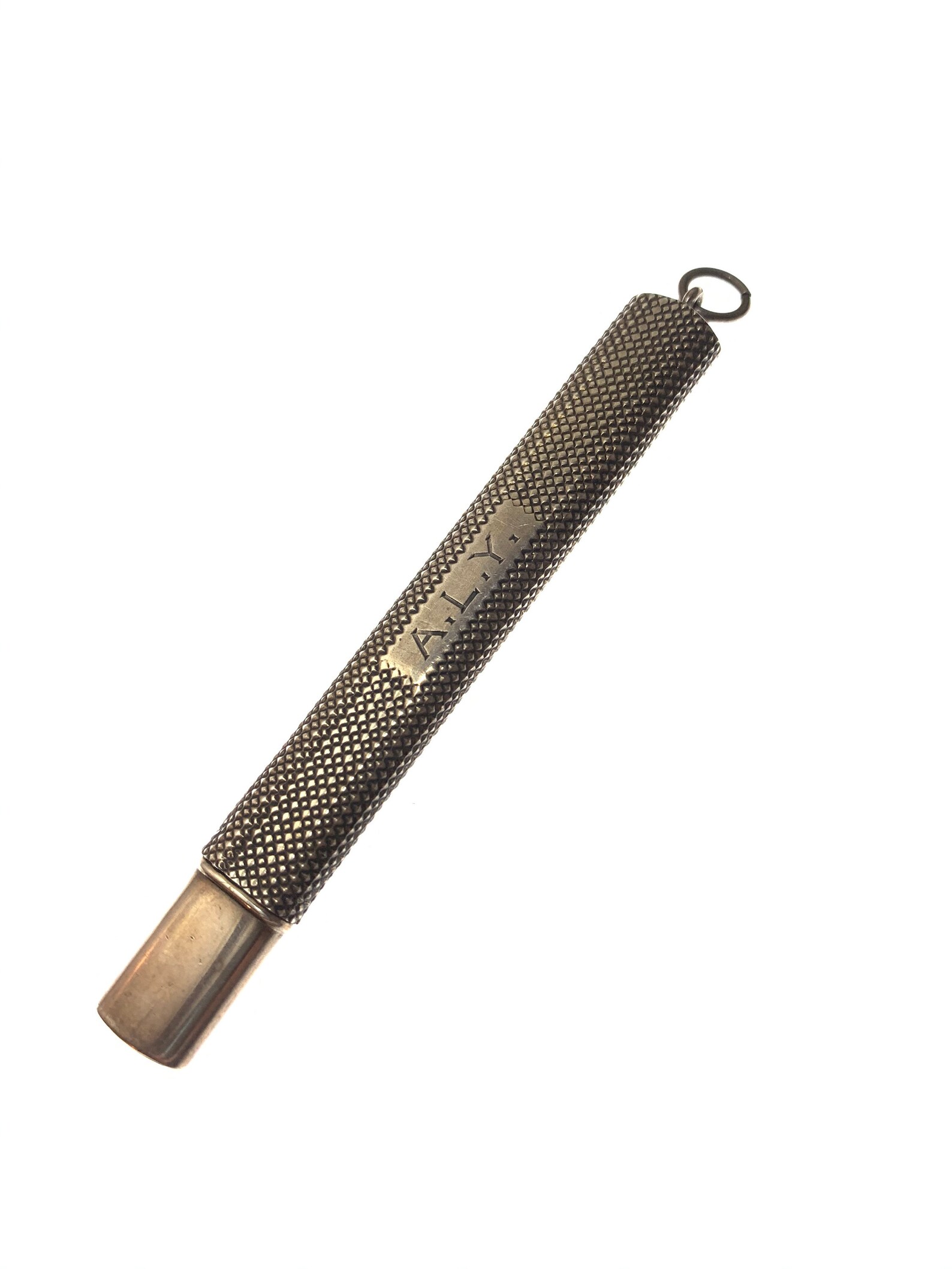 Antique Silver Pencil Case Pendant With Pencil for Chatelaine Vintage ...