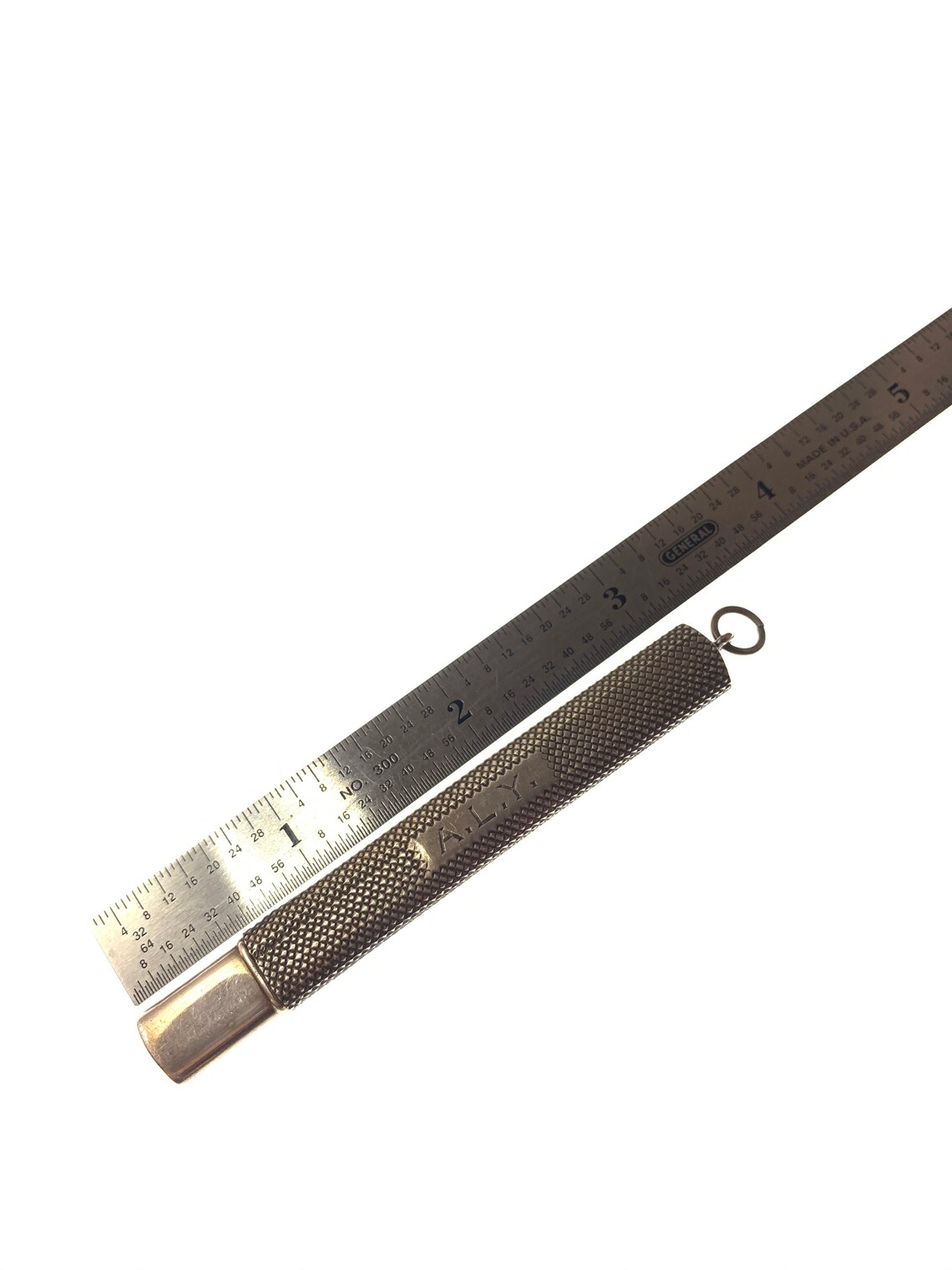 Antique Silver Pencil Case Pendant With Pencil for Chatelaine Vintage ...