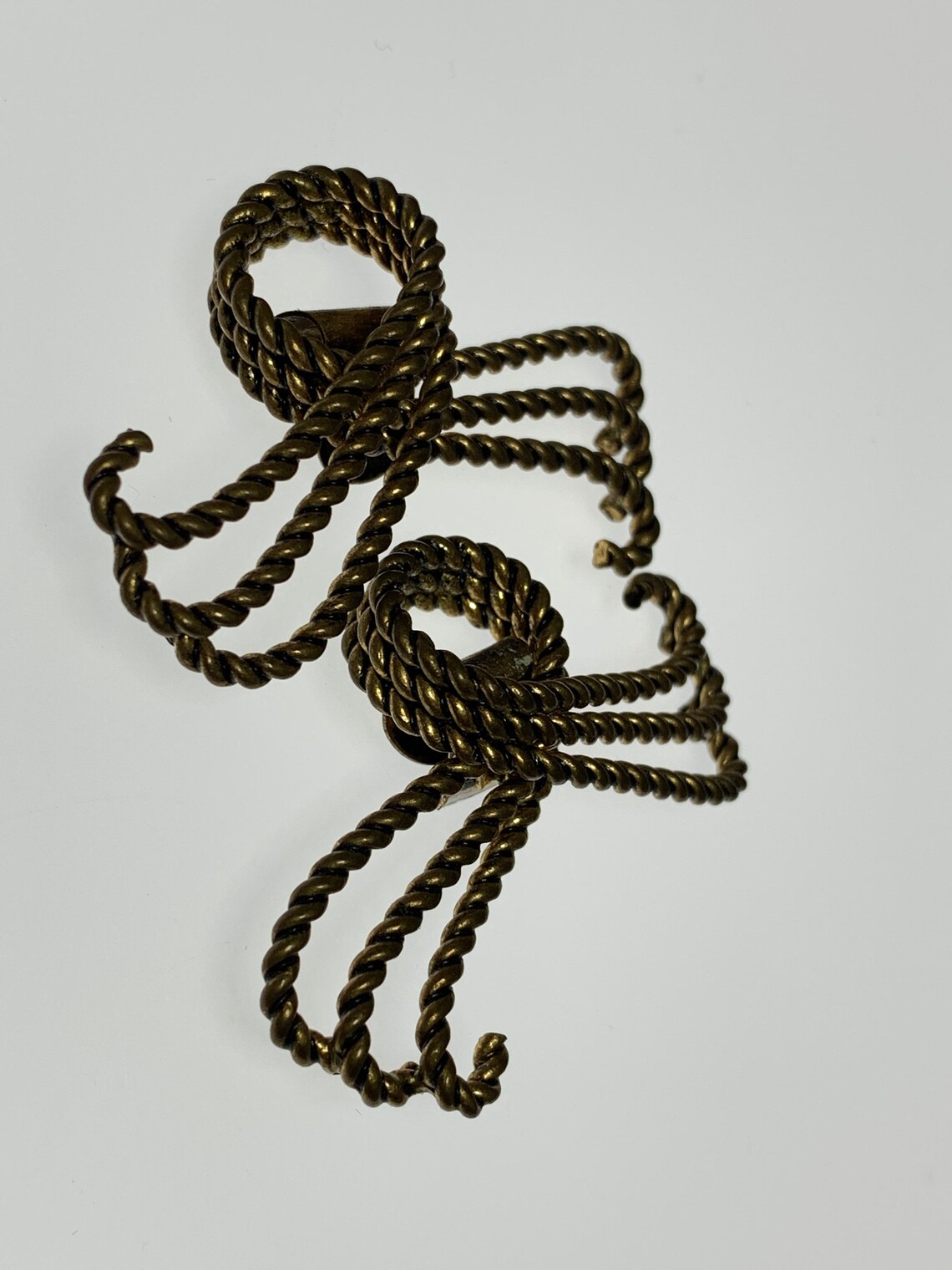 Vintage Brass Knotted, Braided Rope Style Shoe Clips - Etsy