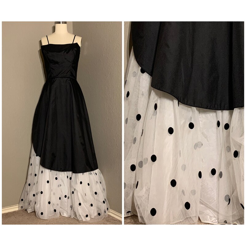 Polka Dot Prom Dress - Etsy