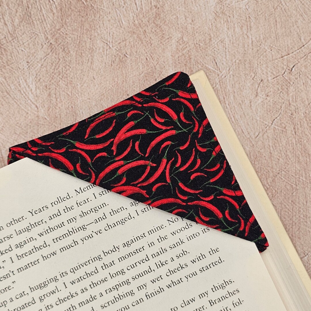 Chili Pepper Corner Bookmark, Fabric Bookmark, Page Keeper - Etsy