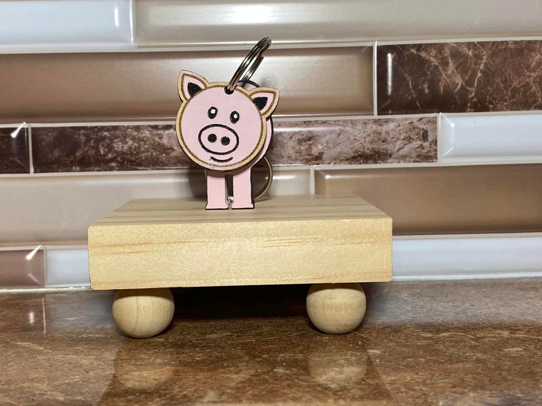 Animal Friends Standing Key Chains - PIG - Etsy