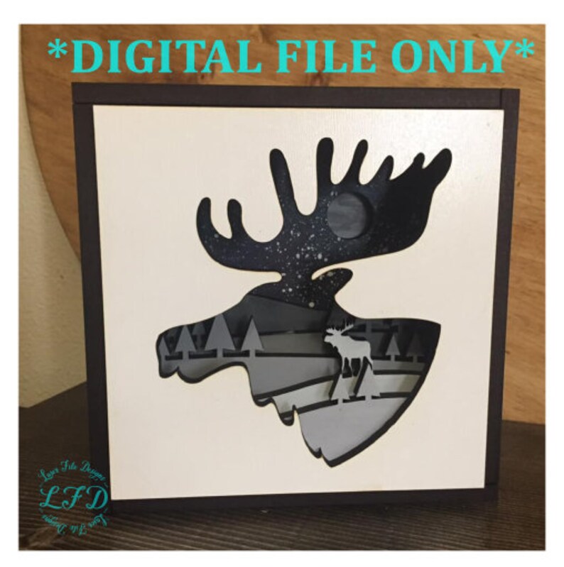 Multilayered Shadow Box MOOSE - Etsy