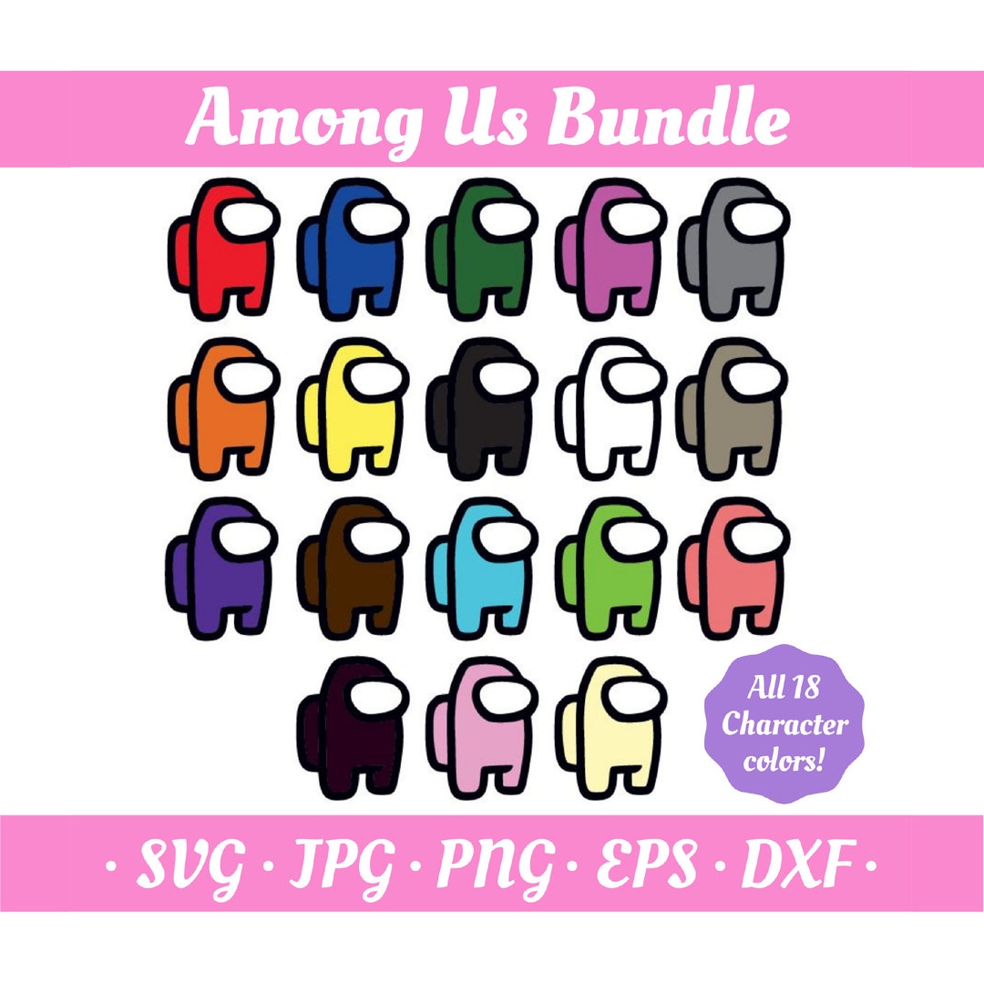 Among Us Bundle SVG Jpg, Png, Eps, Dxf Crewmate - Etsy