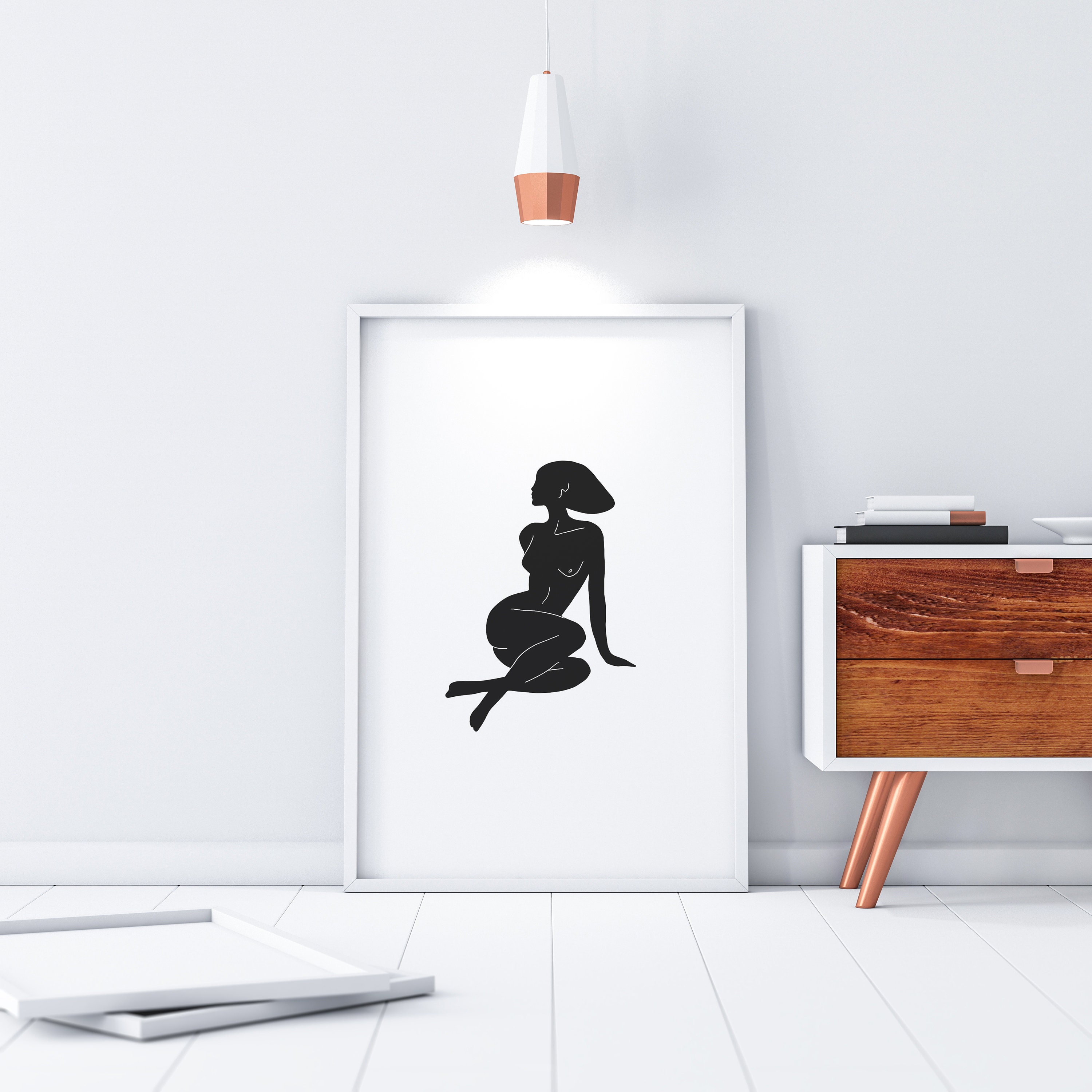 Female Shape Art Abstract Art Modern Art DIGITAL DOWNLOAD - Etsy