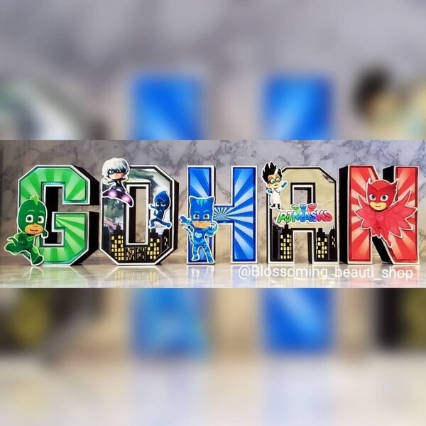 Pj Mask Decorations - Etsy